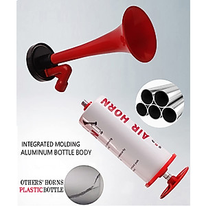 Handheld Air Horn, BANHAO Aluminum Loud Noise Maker Safety Boat Car Sports Events Handheld Air Pump Horn Loud Safety Horn for Boats
