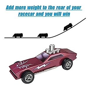 Cylindrical Tungsten Weights for Wood Car with 4 Different Sizes Total 3.75 OZ ，Letting Your Wood Car to The 5 oz Limit and Optimizing Your Wood Car for Speed Fastest