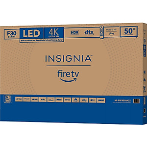 INSIGNIA 50-inch Class F30 Series LED 4K UHD Smart Fire TV (NS-50F301NA22, 2021 Model)