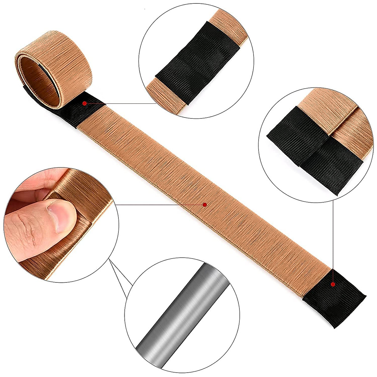 3 Pcs Magic Hair Bun Maker, Donut Bun Maker for Hair, DIY French Twist Bun Shaper Maker Hair Tools for Girls Women Kids