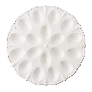 Juliska Berry and Thread Whitewash Deviled Egg Platter