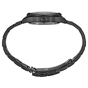 SEIKO Men's Black Dial Stainless Steel Band Automatic Watch