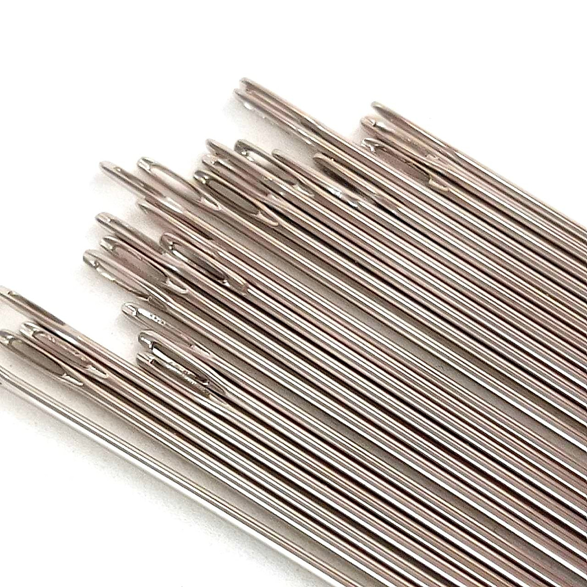 poppip 30 pcs. of #8 Hand Sewing Large Eye Sewing Double Long Needles Japanese Quality Sharp Hand Stitching Repair Cloths Crafting Embroidery Craft Hobbies DIY