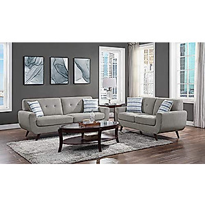 Lexicon Fairmont Living Room Loveseat, Gray