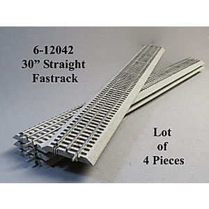 Lionell FASTRACK 30" Straight Section Track 4 Pieces O Gauge