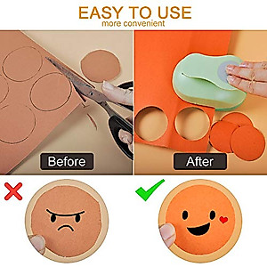 UCEC 2 Inch Paper Punch, Circle Paper Punch, DIY Handmade Craft Punch Shape Circle Punch Great for Crafting Scrapbooking Cards Arts Fun Projects