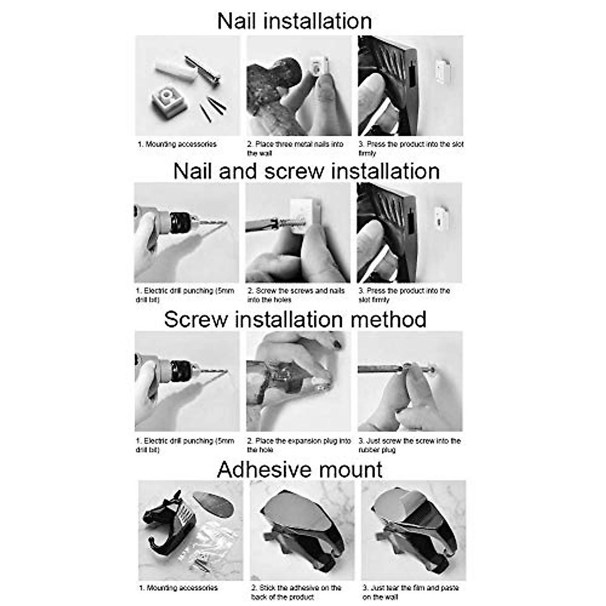 Fdit Resin Wall Hooks Coat Robe Clothes Bath Wall Hooks Animal Shape Coat Hat Keys Hanger(Goat)