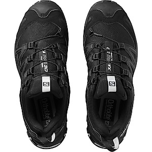 Salomon XA PRO 3D V7 Gore-TEX Trail Running Shoes for Women Sneaker, Black/Black/Mineral Grey, 9