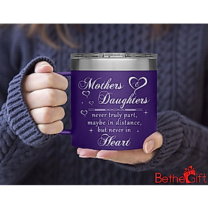 BETHEGIFT Mothers Day Gifts for Daughter, Mom - Gifts for Daughter from Mom - Daughter Gifts Ideas - Gifts for Mom Birthday - Gifts from Daughter on Mothers Day, Present for Mom 14oz, Purple