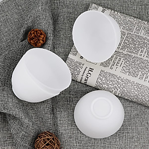 FERCAISH 4Pcs Diy Face Mask Mixing Bowl, Microwavable Silicone Facial Mud Bowl Cosmetic Beauty Tool for Home Salon(White)