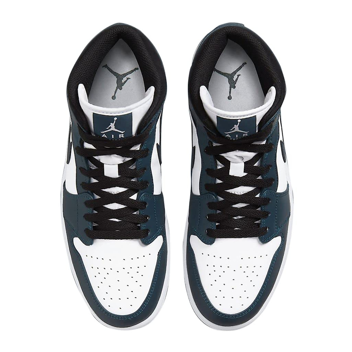 Nike Men's Air Jordan 1 Mid Sneaker, Armory Navy/White/Black, 10