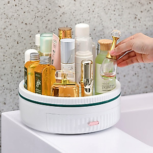 Makeup Perfume Organizer,360 Degree Rotating Lazy Susan with Large Capacity,Spice Turntable,for Kitchen,Bathroom,Bedroom Dresser,Cabinet Countertop Organization and Storage