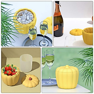 Ice Cube Mold Ice Cube Trays: Silicone Ice Bucket Ice Mold and Storage Bin Small Ice Container Makes Frozen Ice Cubes, Craft Ice, Closed Ice Cube Tray