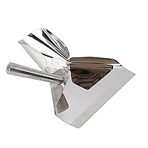 French Fry Scooper Food French Fries Shovel Bagger Popcorn Scoop Rustproof Stainless Steel for Cinemas Buffet