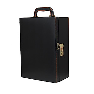 Telconi 3 Glass Black Portable Travel Bar Set with Whiskey Glasses , Leatherette Bar Set , Bar Accessories , Bar Set For Picnic, bar Set for Travel, Bar Set for car, For Gift