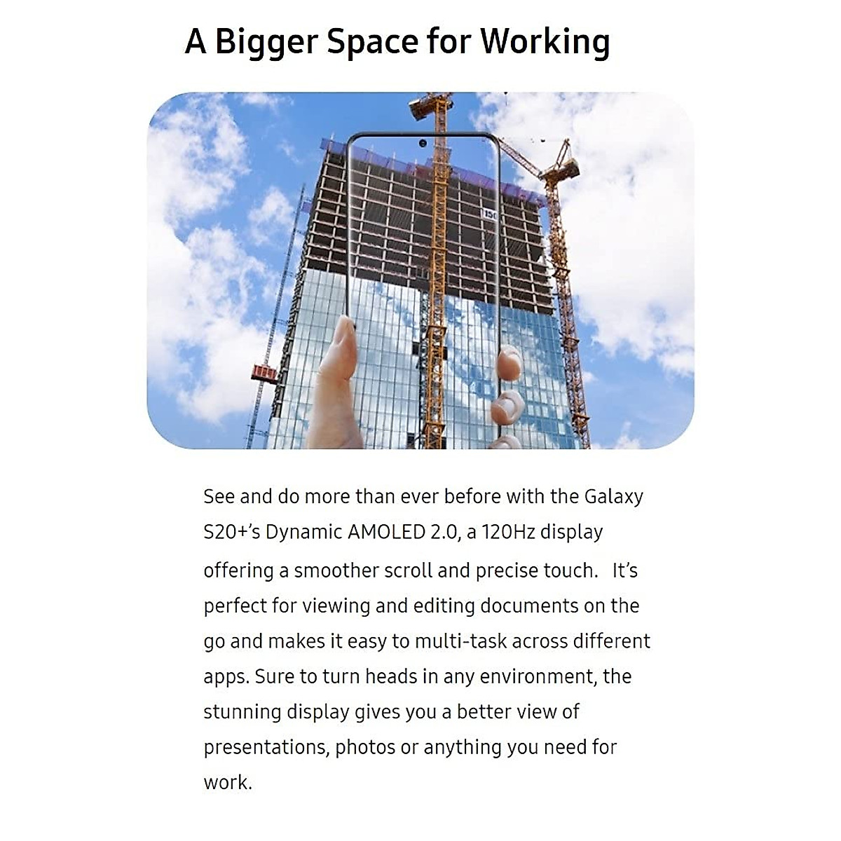 SAMSUNG Galaxy S20+ 5G (128GB, 12GB) 6.7" 120Hz AMOLED, Snapdragon 865, IP68 Water-Resistant, Fully Unlocked US Model (AT&T, Verizon, T-Mobile, Global) SM-G986U1 (w/Fast Wireless Charge Pad, Black)