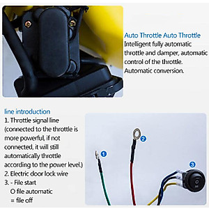 LeTkingok 5KW Electric Vehicle Gasoline Generator Range Extender Electric Start Automatic Frequency Conversion Electric Tricycle Generator (48V, Split Tank)