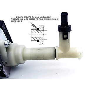 MacMaxe ULKA Model E Type EFP5 - Replacement Pump Compatible with Breville Espresso Machine - Solenoid Vibratory Water Pump with 2 O-Ring Seals - 15 Bar Max Pressure, 2/1 Min. On/Off, 120V, 60Hz, 52W