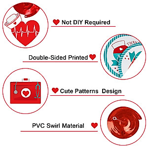 Nurse Appreciation Week Party Decorations Supplies - Pre Strung Nurse Day Decorations Set Include 8pcs Hanging Swirls & 3pcs Thank You Nurses Banners Garland for Nurse Appreciation Week Parties