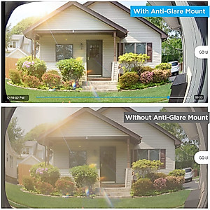 OLAlKE Waterproof Adiustable Angle Mountfor Ring Doorbell Pro/Pro2/Wired, Compatible with Blink&Nest Doorbell, Expand View Area (30 to 60 Degree), Wedge Comer Kit Rain Shield/Anti-Glare, Black