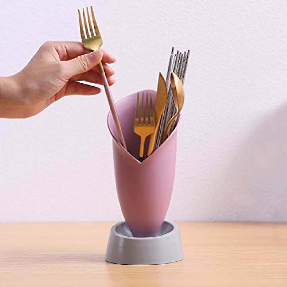 1pc Chopstick Holder Plastic Chopsticks Holder Vessel Tools Kitchen Cabinet or Pantries Kitchen Tool Holder Food Decor Kitchen Cabinets or Pantry Purple Tableware Drain Rack