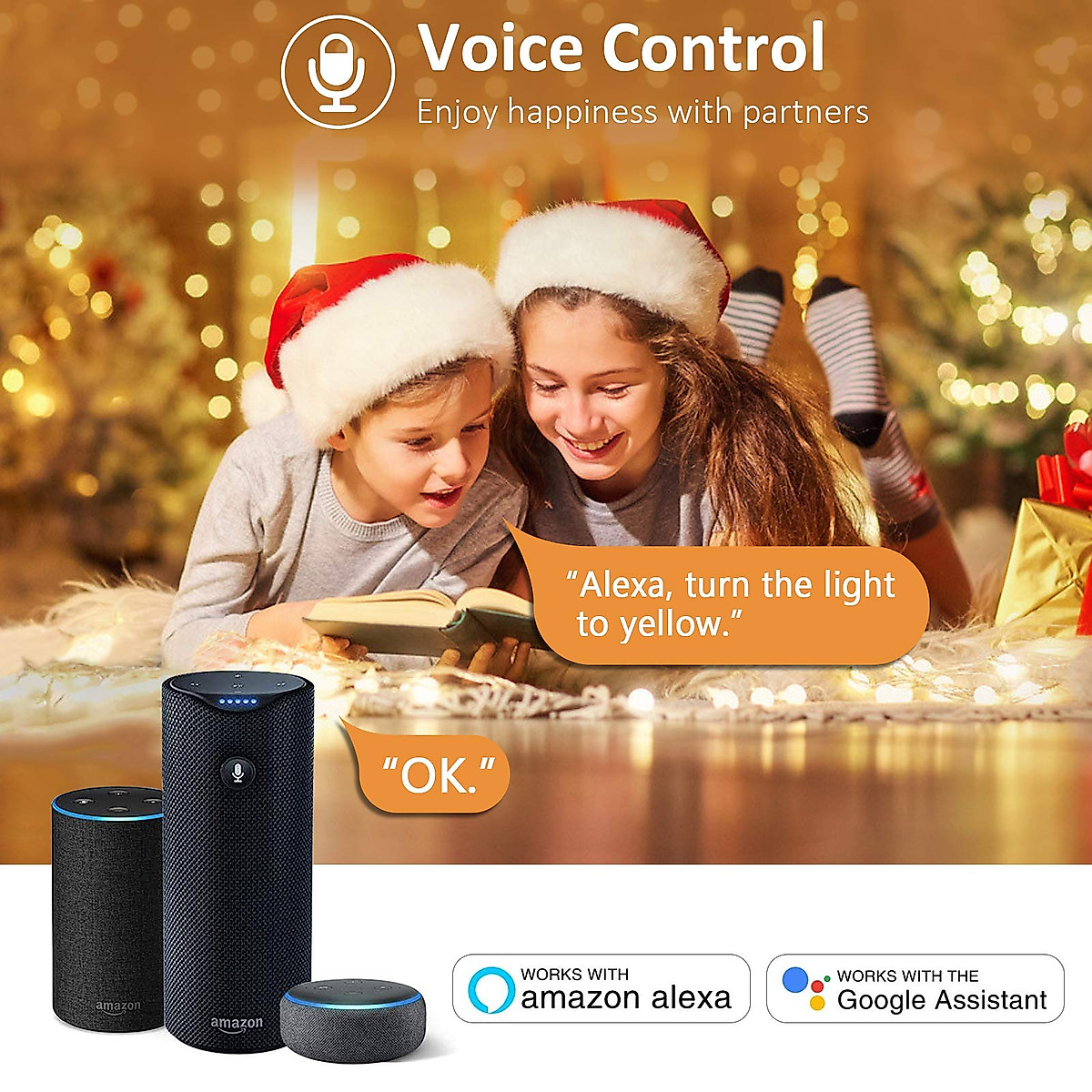 Smart LED Light Bulbs 150W Equivalent, 1600LM 16W Alexa Light Bulbs, A19 E26 Ultra Bright Color Changing Light Bulbs, 2.4 GHz WiFi Dimmable Light Bulbs Compatible with Alexa, Google 4 Packs(Upgrated)