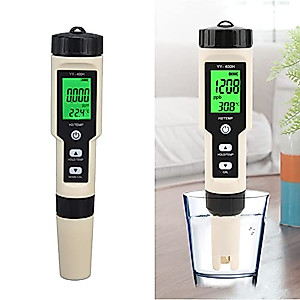 HEEPDD Hydrogen Test Pen, LCD High Accuracy Pen Type Hydrogen Meter with Backlit for Drinking Water Aquariums Gardening