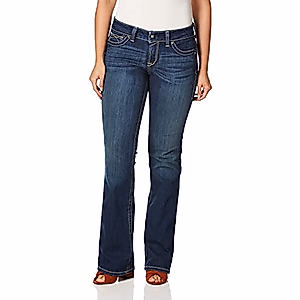 Ariat Women's R.E.A.L. Mid Rise Bootcut Jean, Spitfire, 29 Regular