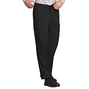 Cherokee Men's Originals Cargo Scrubs Pant, Black, Large