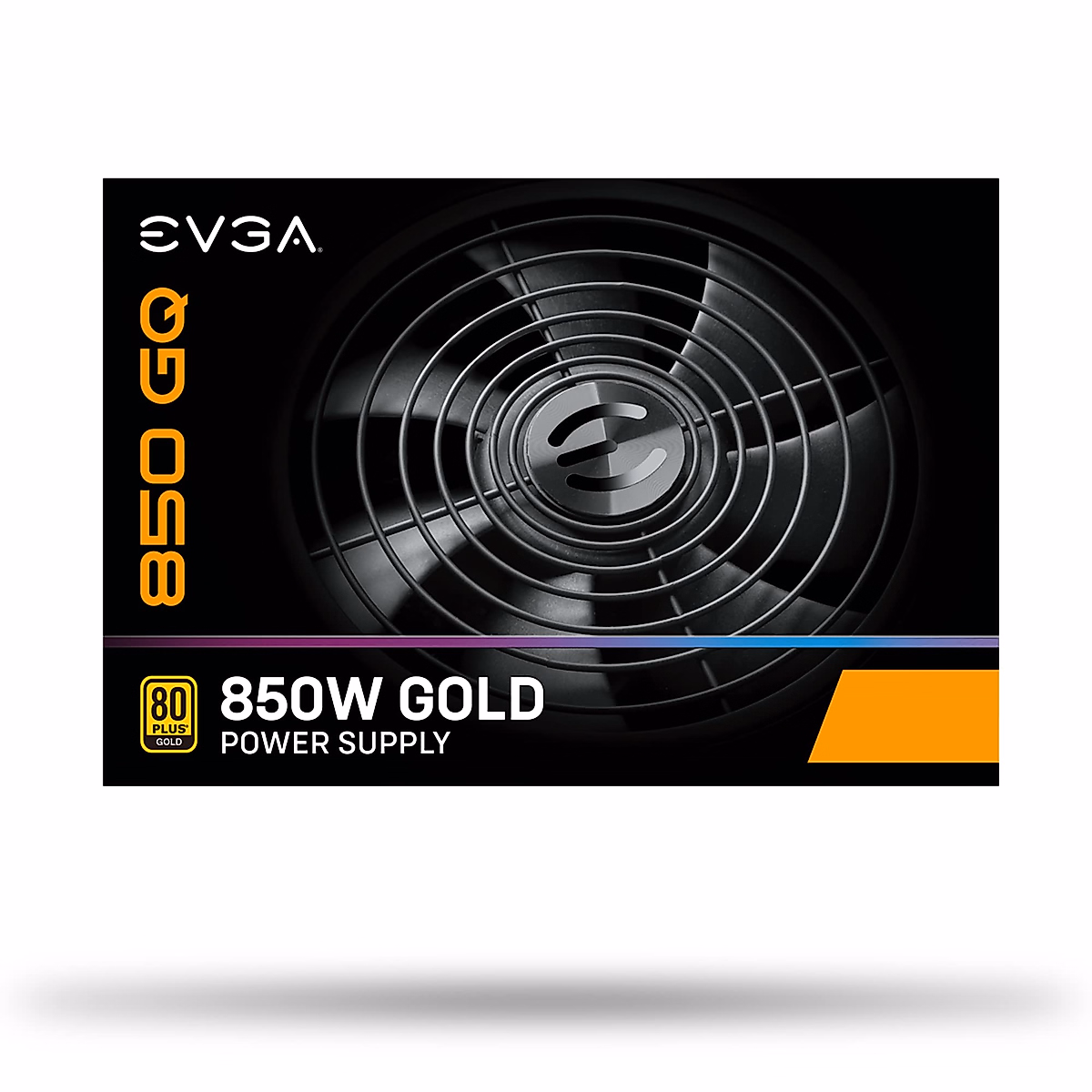 EVGA 850 GQ, 80+ GOLD 850W, Semi Modular, EVGA ECO Mode, 5 Year Warranty, Power Supply 210-GQ-0850-V1,Black