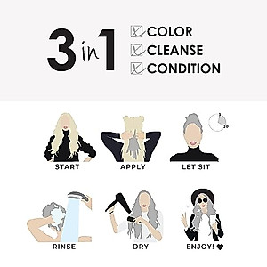 KERACOLOR Clenditioner SILVER Hair Dye - Semi Permanent Hair Color Depositing Conditioner, Cruelty-free, 12 Fl. Oz