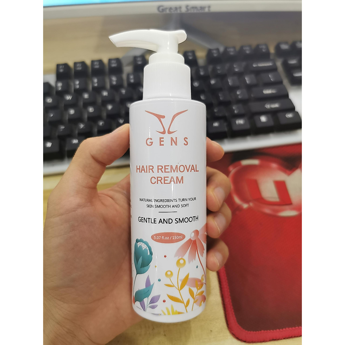 Hair Removal Cream Painless for Women and Men Suitable for Body Skin and Private Parts JC Gens Soothing Depilatory