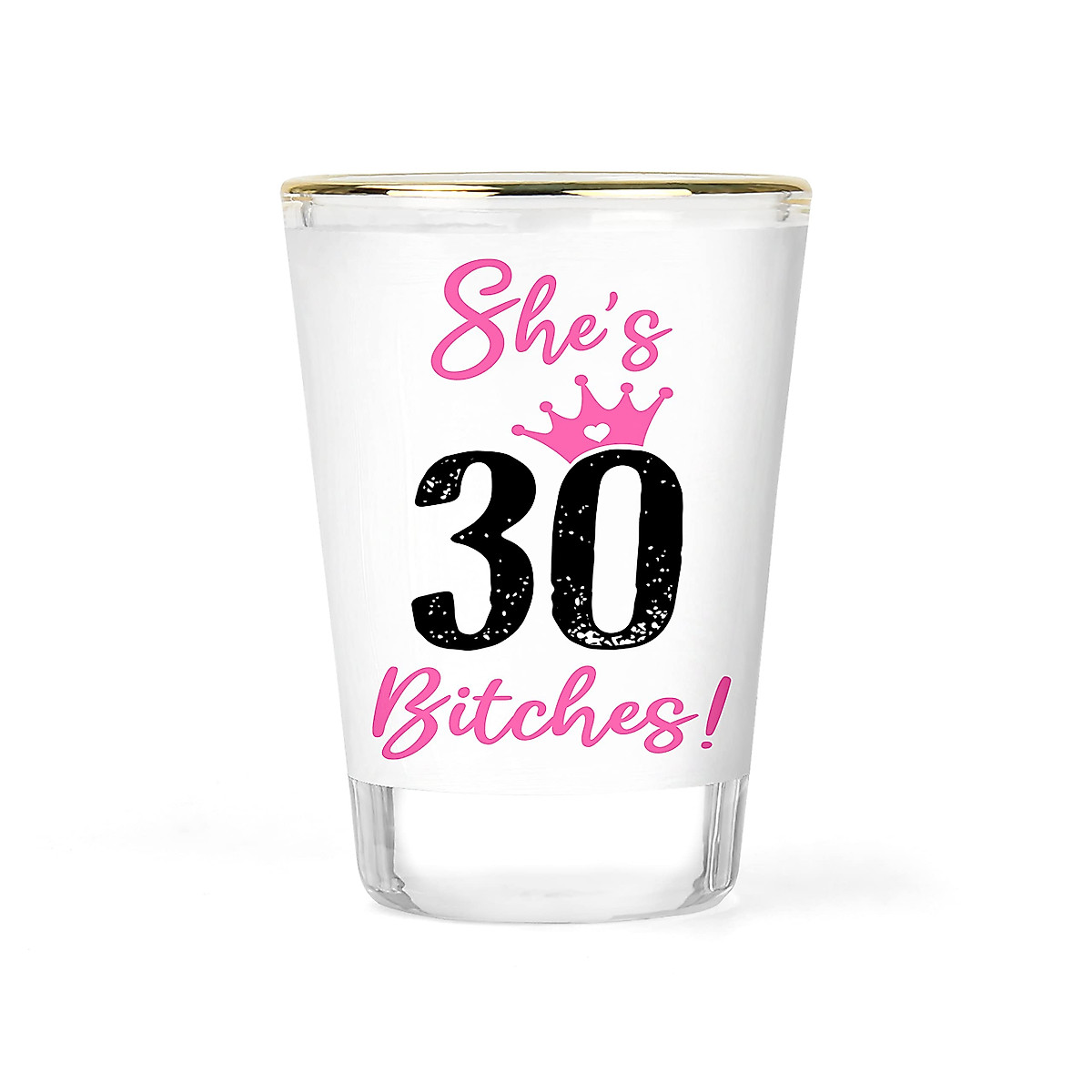 Birthday Shot Glass | She's 21 Bitches | Bday Party Shot Glasses | Birthday Celebration Shot Glass | Custom Birthday Gift | Bday Glass | Personalized Happy Birthday