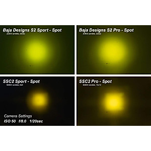 Diode Dynamics Stage Series 2in SAE Yellow Sport Standard LED Pod (pair), Spot w/Amber Backlight