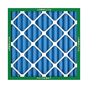 Filterbuy 14x14x2 Air Filter MERV 13 Optimal Defense (6-Pack), Pleated HVAC AC Furnace Air Filters Replacement (Actual Size: 13.50 x 13.50 x 1.75 Inches)