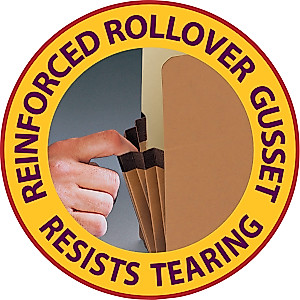 Smead File Pocket, Straight-Cut Tab, 3-1/2" Expansion, Letter Size, Redrope, 25 per Box (73224)