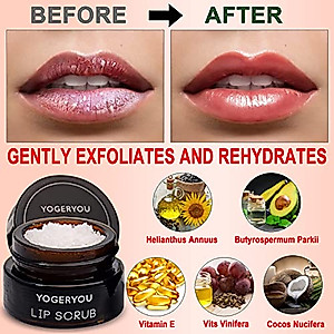 Lip Gloss Set,Stocking Stuffers Gift Set Christmas Gifts for Adult Women Mom Her Teenager Girls Wife Grandma Sister Friend Girlfriend,Best Unique Birthday Valentines Day Mothers Gifts Idea w/Lip Scrub