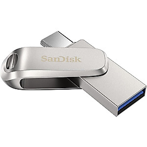 SanDisk 512GB Ultra Dual Drive Luxe USB Type-C - SDDDC4-512G-G46, Black