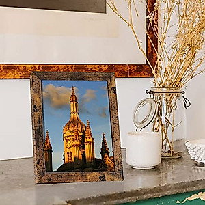 SESEAT 8x10 Picture Frame Wood Brown, Photo Frame for Wall Mounting or Tabletop, 1 Pack