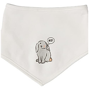 Amazon Essentials Unisex Kids' Bib Set, Pack of 6, Bunny/Carrots/Rugby Stripe/Stripe, One Size