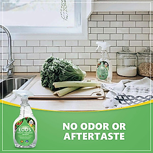 ECOS® Non-Toxic Fruit + Veggie Wash: 22oz Spray Bottle by Earth Friendly Products (Pack of 2)