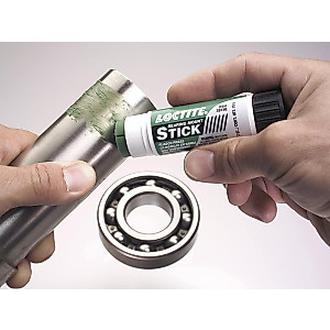 Loctite 640482 High-Temperature Bearing Mount Stick: Wax-Like Stick, Secure Parts, Seal Joints, Prevent Corrosion, for Cylindrical Metal Assemblies | Red, 9 Gram Stick