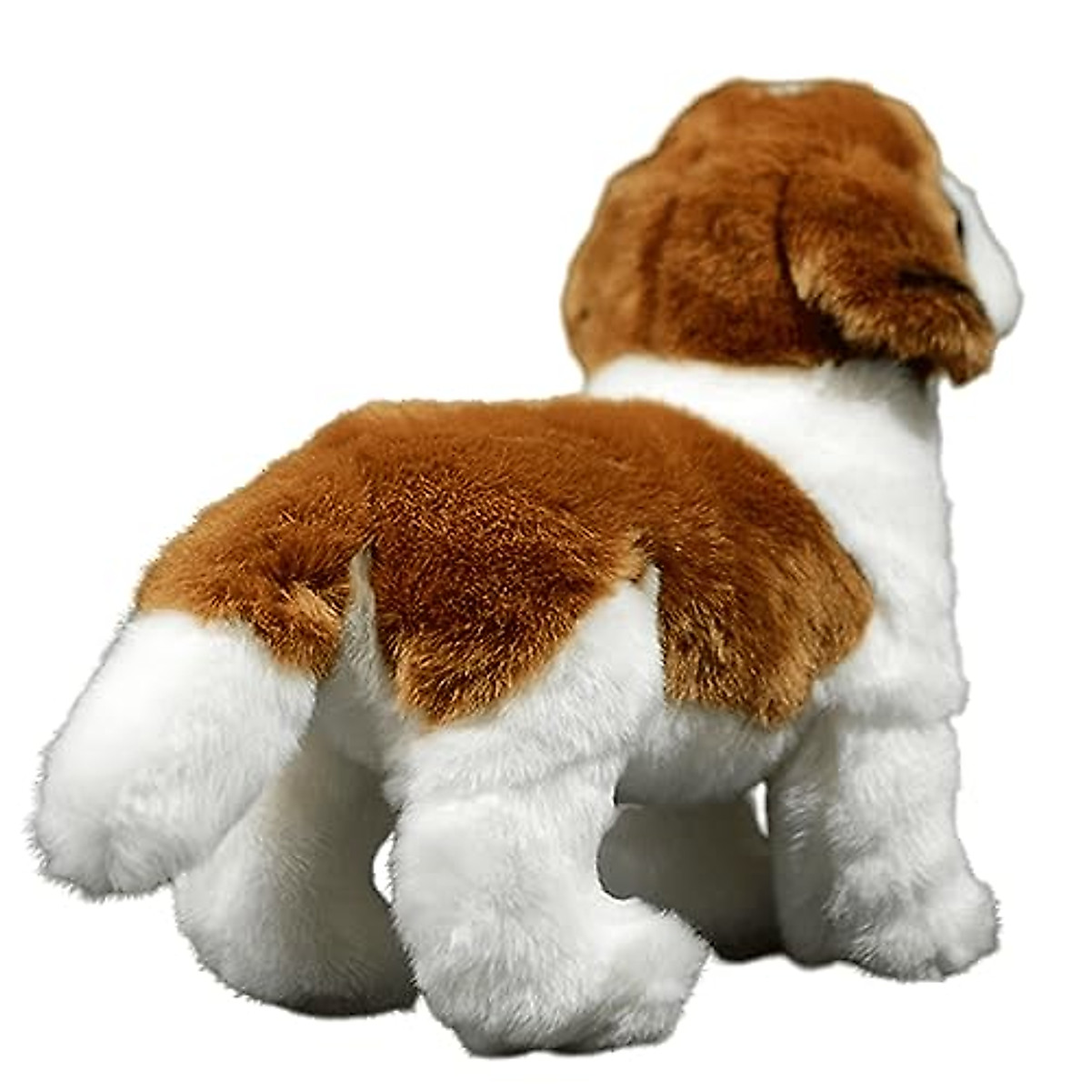 FRANKIEZHOU Saint Bernard Realistic Dog Stuffed Animal-Brown 10.24",Puppy Plush Toy, Dog Stuffed Animal,Soft and Durable, Toy for Boy,Girl Toys,Gifts for Kids, Pillow Gift,Home Decor,Hugging Toy