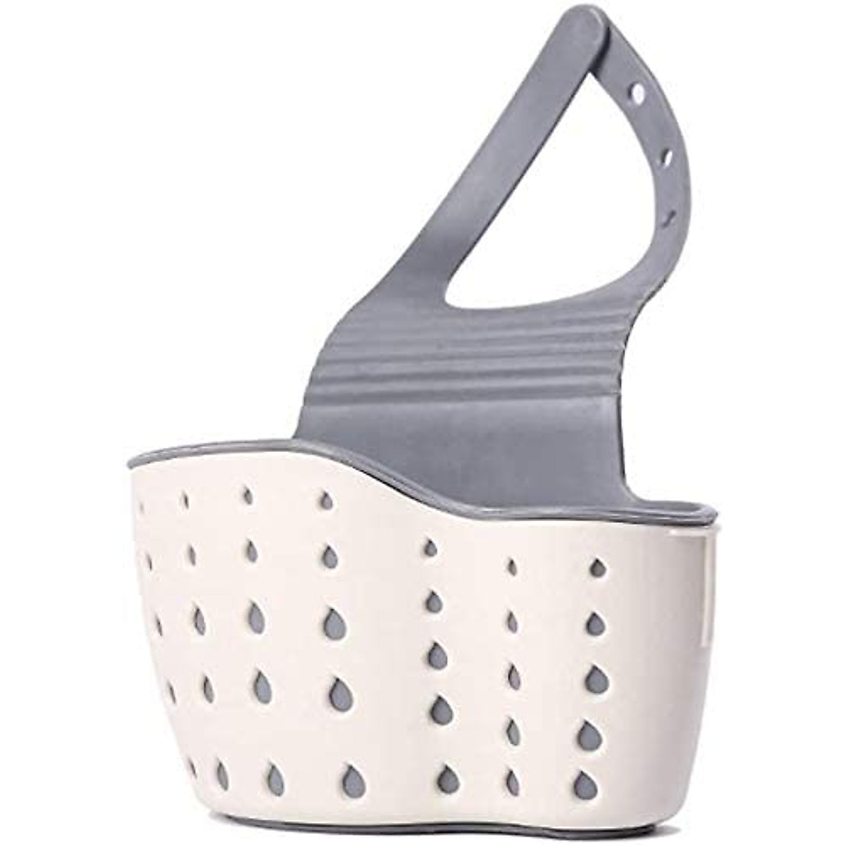 VANVENE Kitchen Sink Shelf Soap Sponge Drain Rack Holder Double Decker Hanging Basket Storage Suction Cup Kitchen Organizer Sink Accessories Wash Dropshipping-Beige,1Pcs