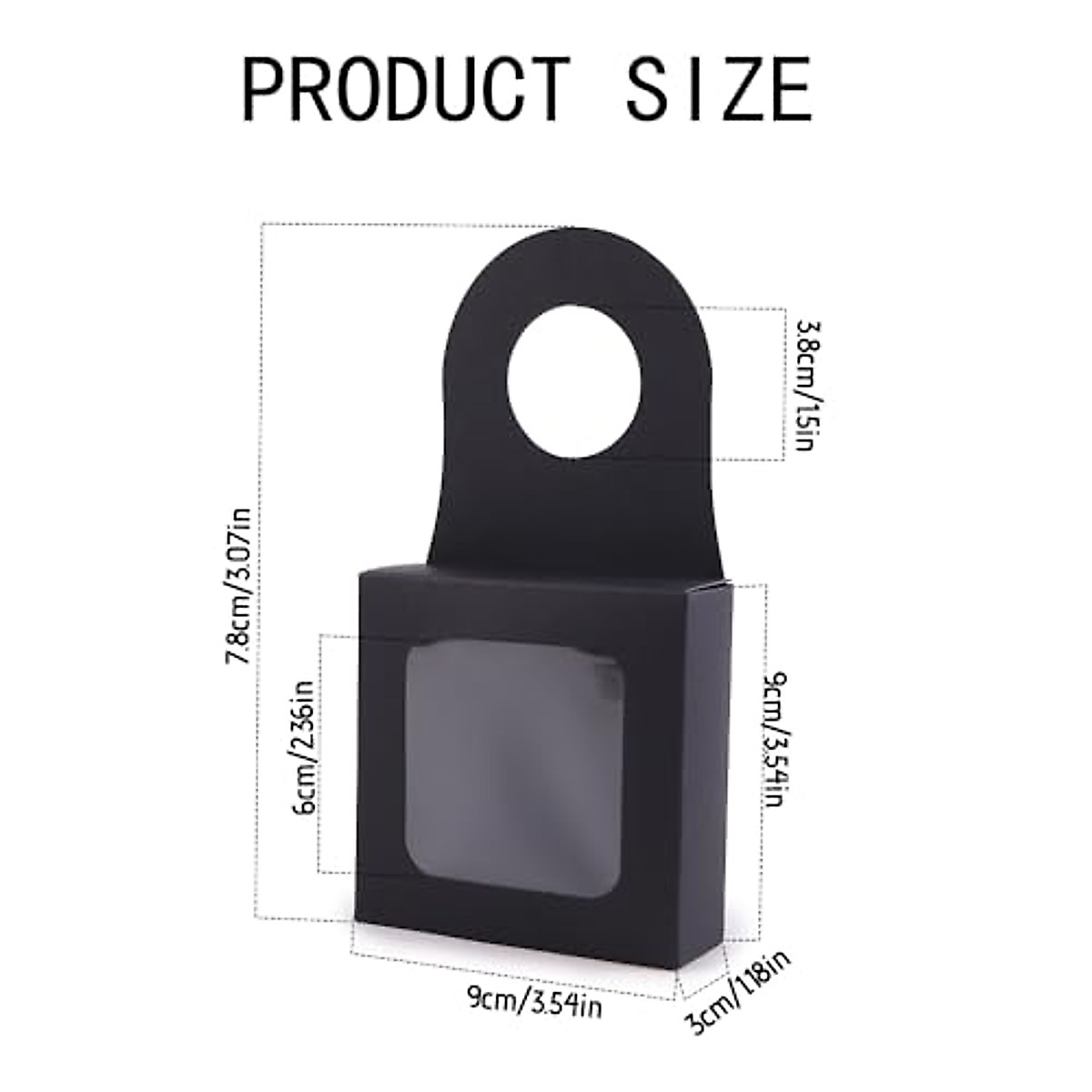 DIYDEC 25pcs Kraft Paper Wine Bottle Box with Window Foldable Black Wine Candy Boxes for Christmas New Year Wedding Parties Favor Wine Accessory Sets