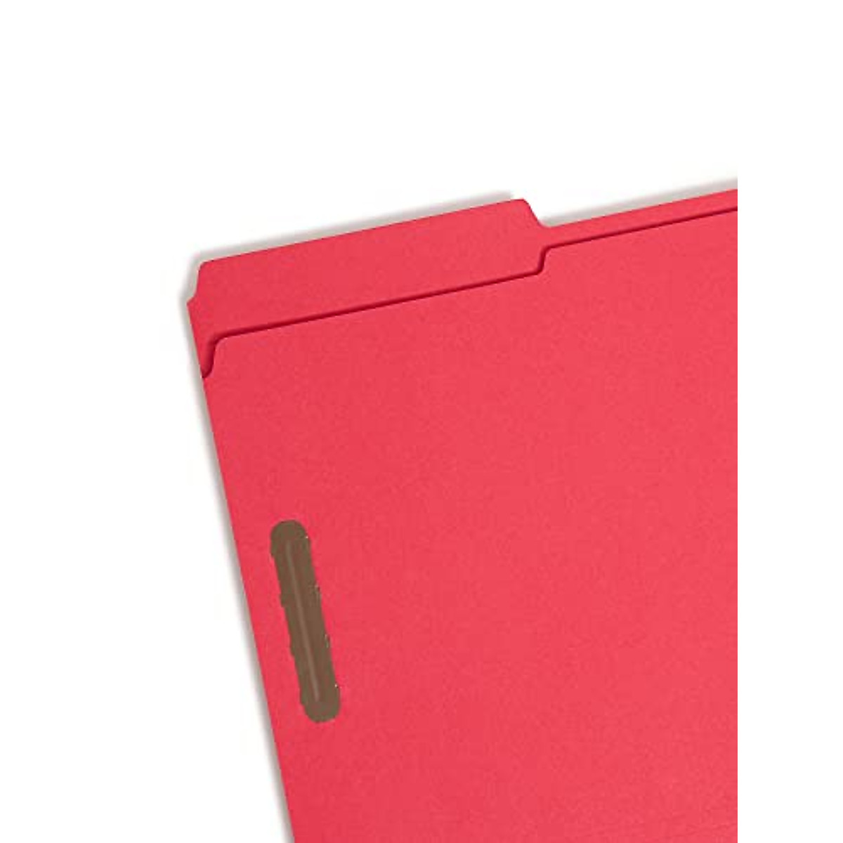 Smead Fastener File Folder, 2 Fasteners, Reinforced 1/3-Cut Tab, Legal Size, Red, 50 per Box (17740)