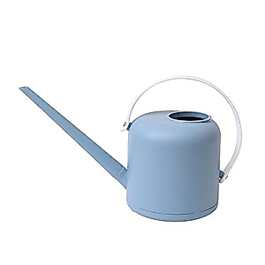 TENAGE Spray Bottle Long Mouth Water Cans Home Plant Pot Bottle Watering Device Garden Tool (Color : Blue White)