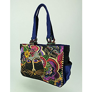 Laurel Burch Carlotta's Cats Tote, Multi, One Size