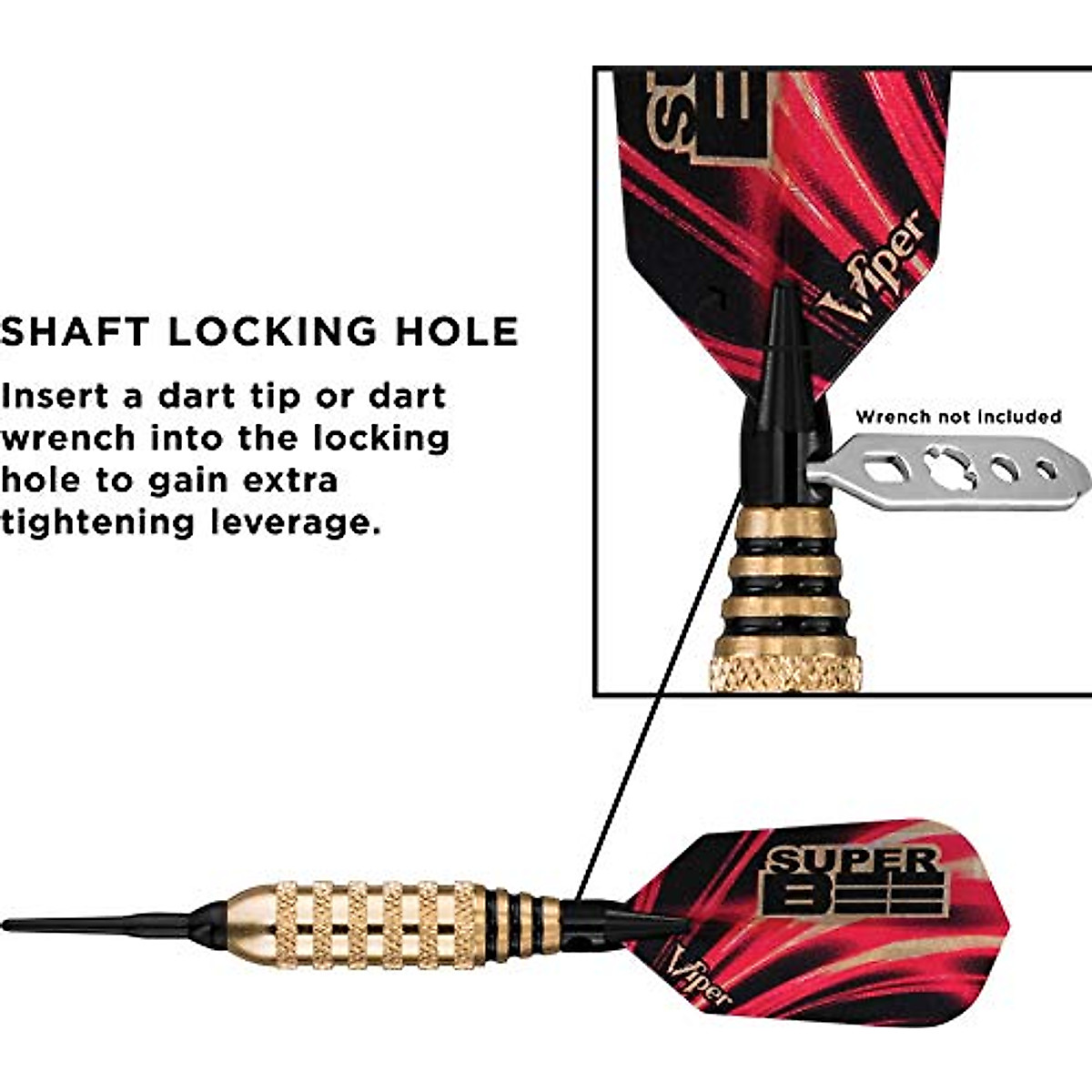 Viper by GLD Products Super Bee Soft Tip Darts: Brass, 16 Grams