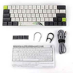 SKYLOONG Customized SK68S 68 Keys Mechanical Gaming Keyboard NKRO Type-C RGB Backlight PBT Keycaps Gateron Mechanical Switch Keyboard(Hot Swappable Red Switch)